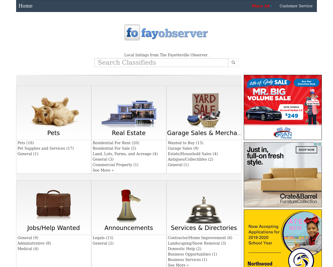 The Fayetteville Observer Advertising Mediakits, Reviews, Pricing ...