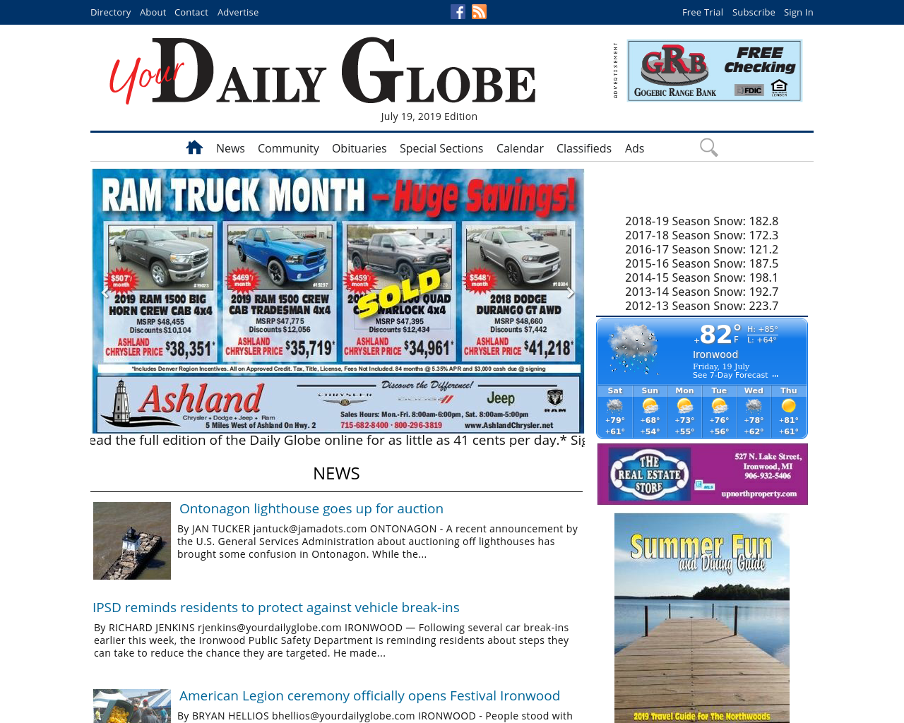 Your Daily Globe Advertising Mediakits, Reviews, Pricing, Traffic, Rate ...
